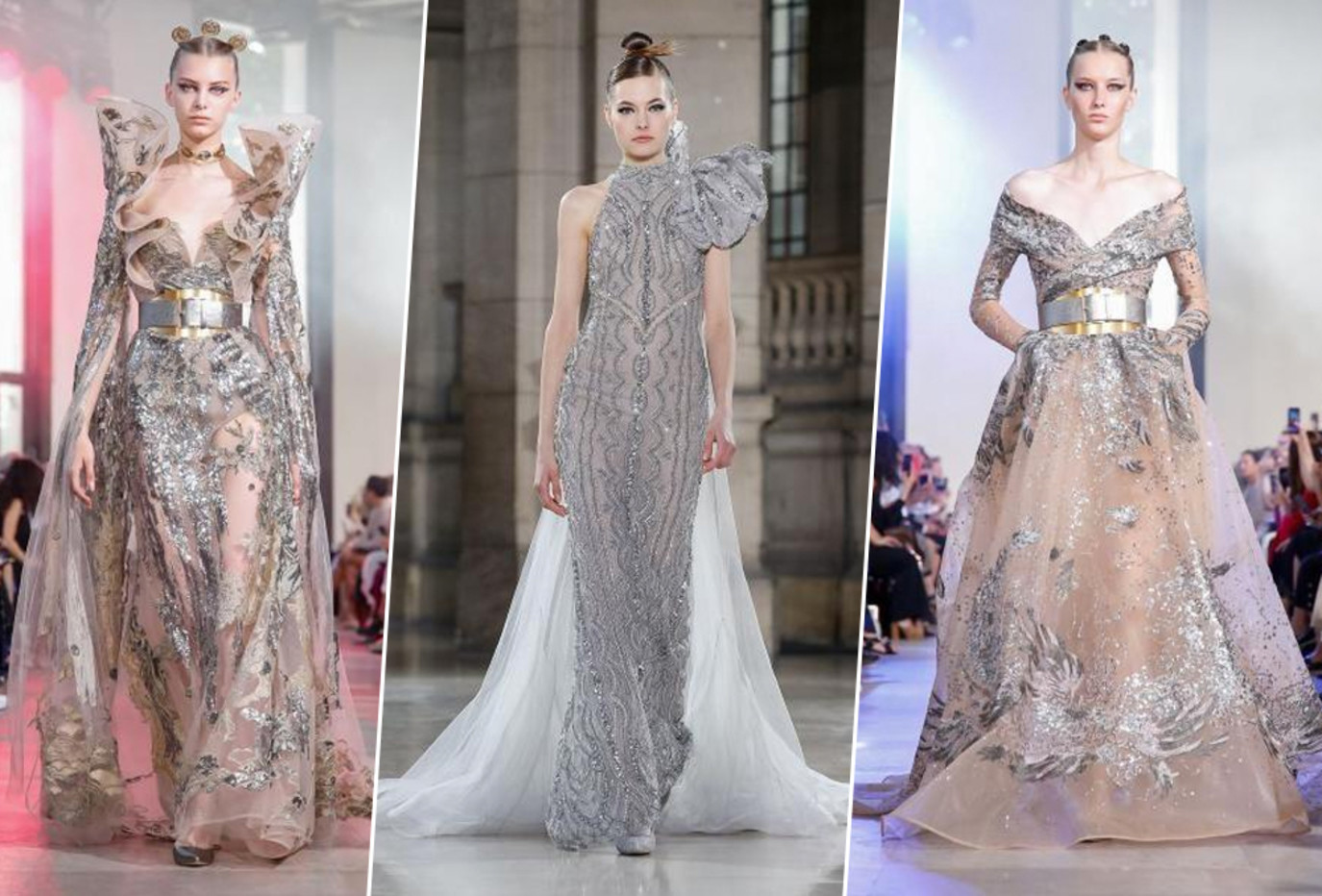 موديلات فساتين خطوبة 2020 باللون الفضي | مجلة سيدتي